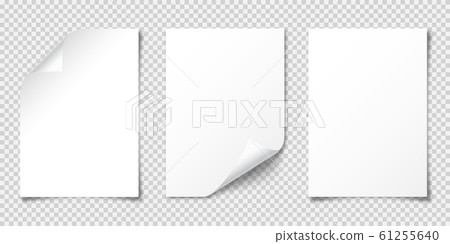 Realistic blank paper sheet with shadow in A4... - Stock Illustration ...