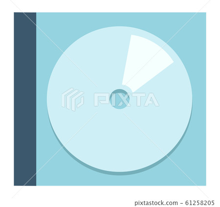 Cd disc in plastic case vector icon flat isolated - Stock Illustration ...