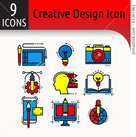creative design color icon - Stock Illustration [61261961] - PIXTA