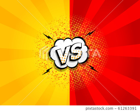 versus, vs comic book, pop art vector illustration - Stock Illustration ...