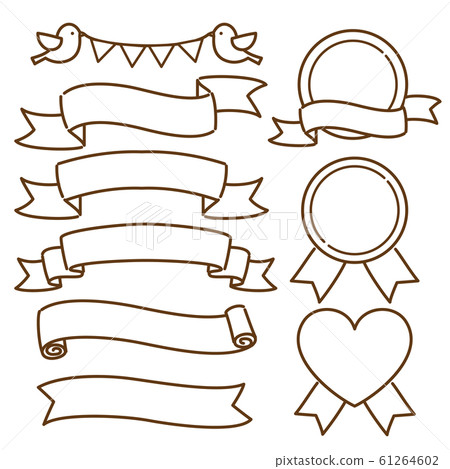 Ribbon frame set - Stock Illustration [61264602] - PIXTA