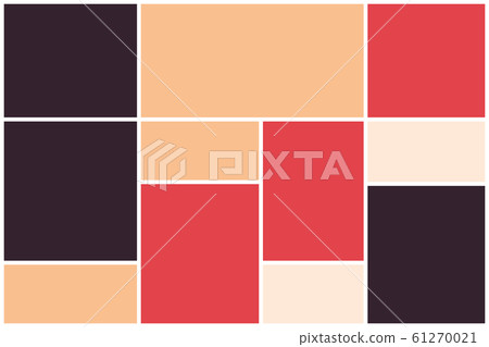 Photo collage pattern. White frames, colored... - Stock Illustration ...