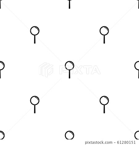 Seamless pattern with magnifier icon on white - Stock Illustration ...