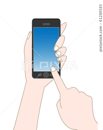 Operate smartphone - Stock Illustration [61280583] - PIXTA