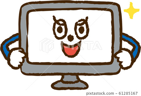 PC character @ Doya face - Stock Illustration [61285167] - PIXTA