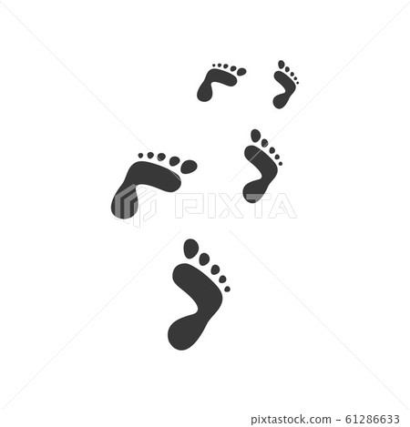Foot step design vector illustration abstract sign - Stock Illustration ...