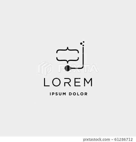 dive code logo design deep coding technology - Stock Illustration ...