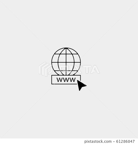 website or internet line art icon for apps and - Stock Illustration ...