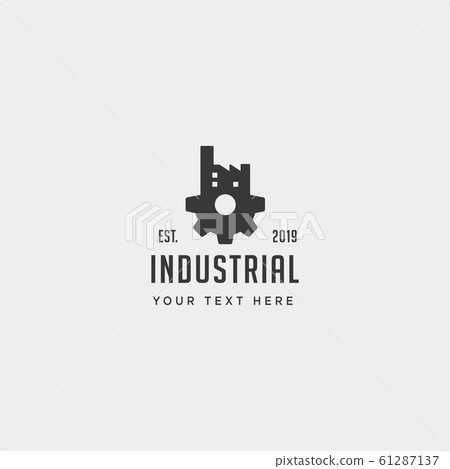 gear factory logo design industrial vector icon - Stock Illustration ...