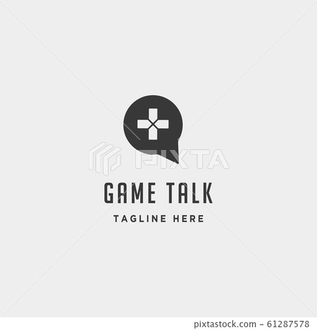 game talk logo design template vector illustration - Stock Illustration ...