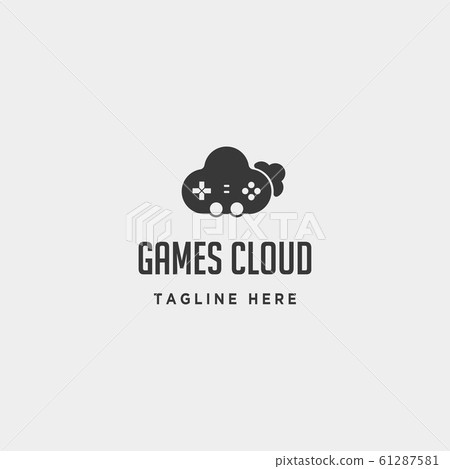 cloud game logo design template vector icon - Stock Illustration [61287581] - PIXTA
