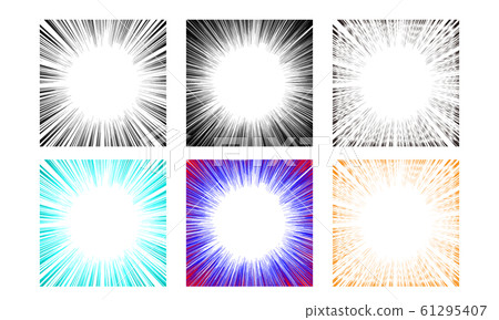 Concentration line illustration set - Stock Illustration [61295407] - PIXTA