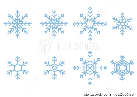 Snow crystal illustration - Stock Illustration [61296559] - PIXTA