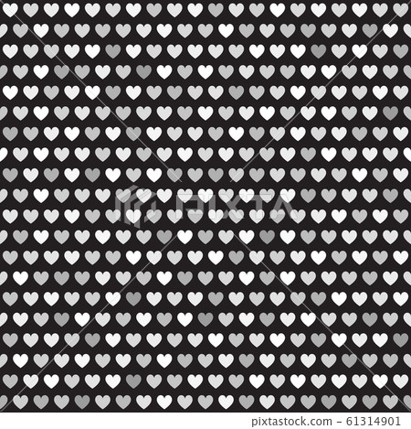 Grey heart pattern. Seamless vector background - Stock Illustration ...