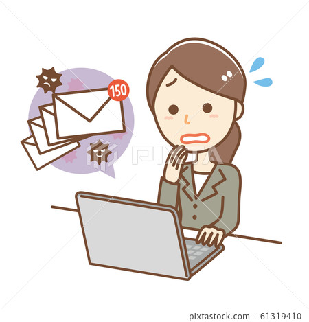 Spam email virus infection - Stock Illustration [61319410] - PIXTA