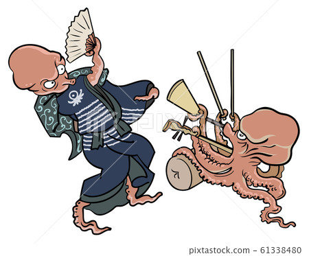 Octopus dance - Stock Illustration [61338480] - PIXTA