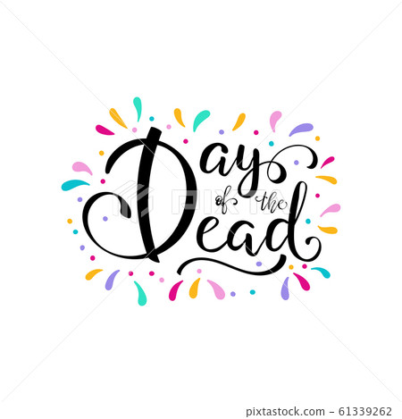 Day of the Dead lettering vector illustration. - Stock Illustration ...