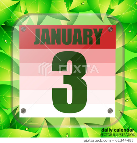 January 3 icon. Calendar date for planning... - Stock Illustration ...