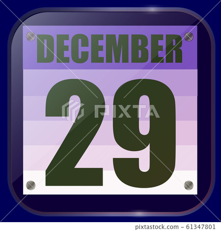 December 29 icon. For planning important day....-插圖素材 [61347801] - PIXTA圖庫
