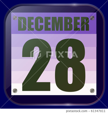 December 28 icon. For planning important day.... - Stock Illustration ...