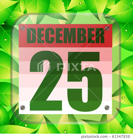 December 25 icon. For planning important day... - Stock Illustration ...