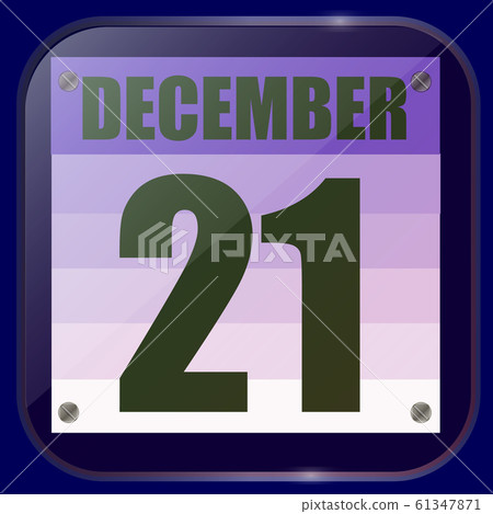 December 21 icon. For planning important day.... - Stock Illustration ...