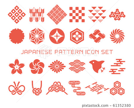 Japanese traditional pattern Japanese pattern... - Stock Illustration ...