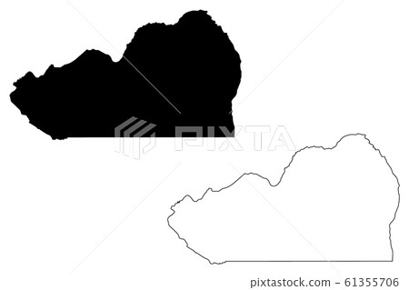 Cunene Province map vector.... - Stock Illustration [61355706] - PIXTA