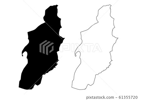 Tebessa Province map vector.... - Stock Illustration [61355720] - PIXTA