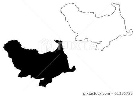 Skikda Province map vector.... - Stock Illustration [61355723] - PIXTA