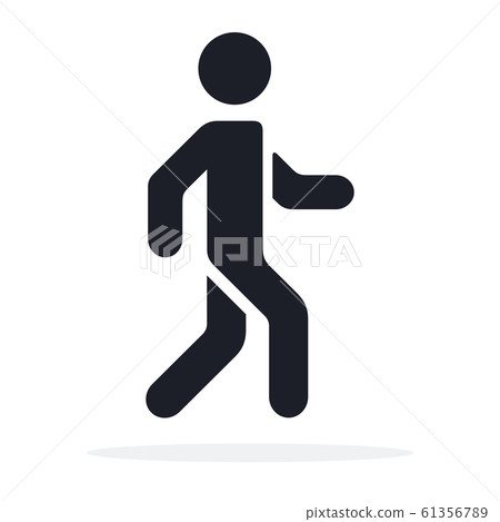 Pedestrian. Man walk icon. - Stock Illustration [61356789] - PIXTA