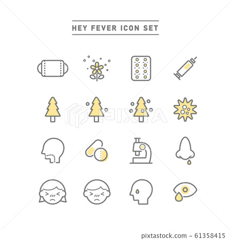 hay fever, icon, icons - Stock Illustration [61358415] - PIXTA