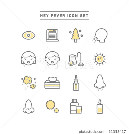 hay fever, icon, icons - Stock Illustration [61358417] - PIXTA