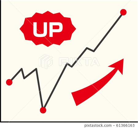 Stock price illustration rise - Stock Illustration [61366163] - PIXTA