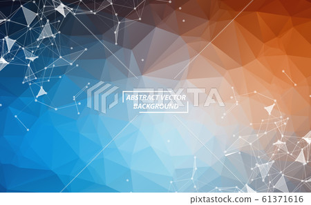 Abstract Geometric Rainbow Polygonal background - Stock Illustration ...