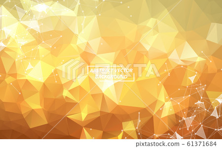 Abstract Gold Geometric Polygonal background - Stock Illustration ...