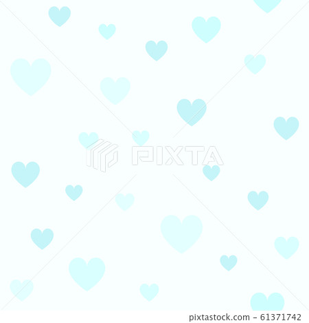 Cyan heart pattern. Seamless vector - Stock Illustration [61371742] - PIXTA