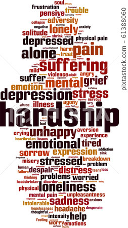 Hardship word cloud - Stock Illustration [61388060] - PIXTA
