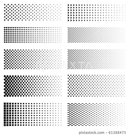 Dotted gradient set - Stock Illustration [61388473] - PIXTA