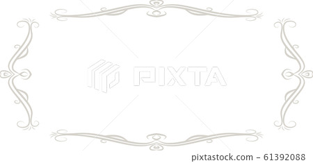 Horizontal rectangular antique frame modern... - Stock Illustration ...