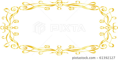 Horizontal rectangular antique frame modern... - Stock Illustration ...