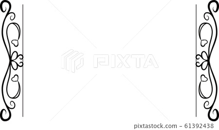 Left and right antique frame modern retro... - Stock Illustration ...