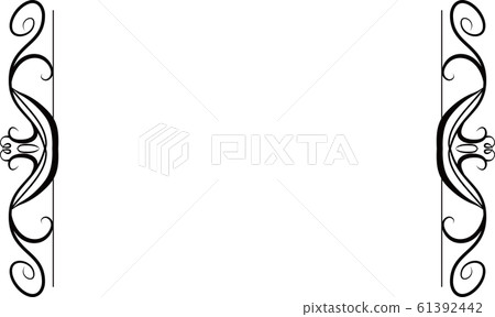 Left and right antique frame modern retro... - Stock Illustration ...