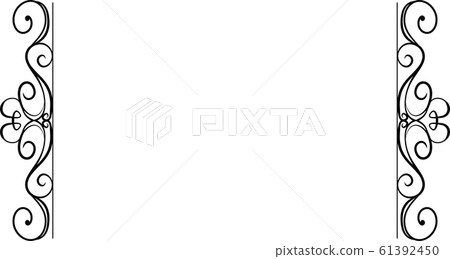 Left and right antique frame modern retro... - Stock Illustration ...