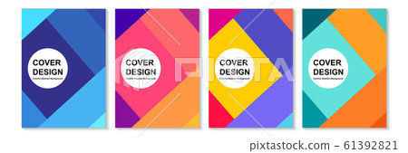 set of cover design colorful abstract... - Stock Illustration [61392821 ...