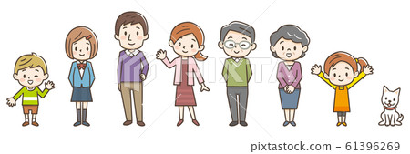 Family set - Stock Illustration [61396269] - PIXTA