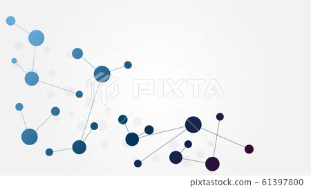 Abstract geometric connect lines and... - Stock Illustration [61397800 ...