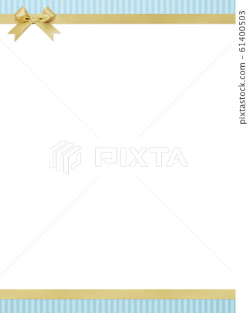 Background-blue-stripe-ribbon-frame - Stock Illustration [61400503] - PIXTA