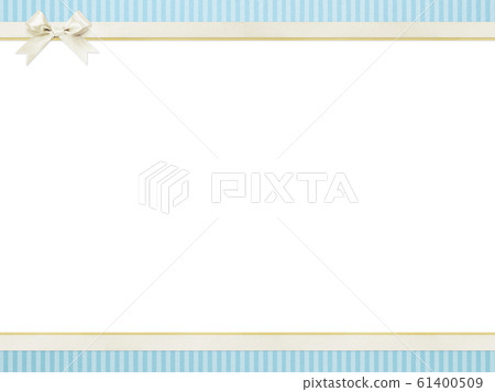 Background-blue-stripe-ribbon-frame - Stock Illustration [61400509] - PIXTA