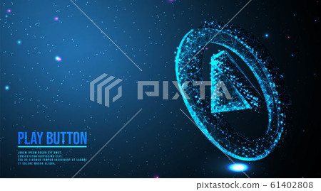 Play button. Playing video / music streaming. - Stock Illustration ...